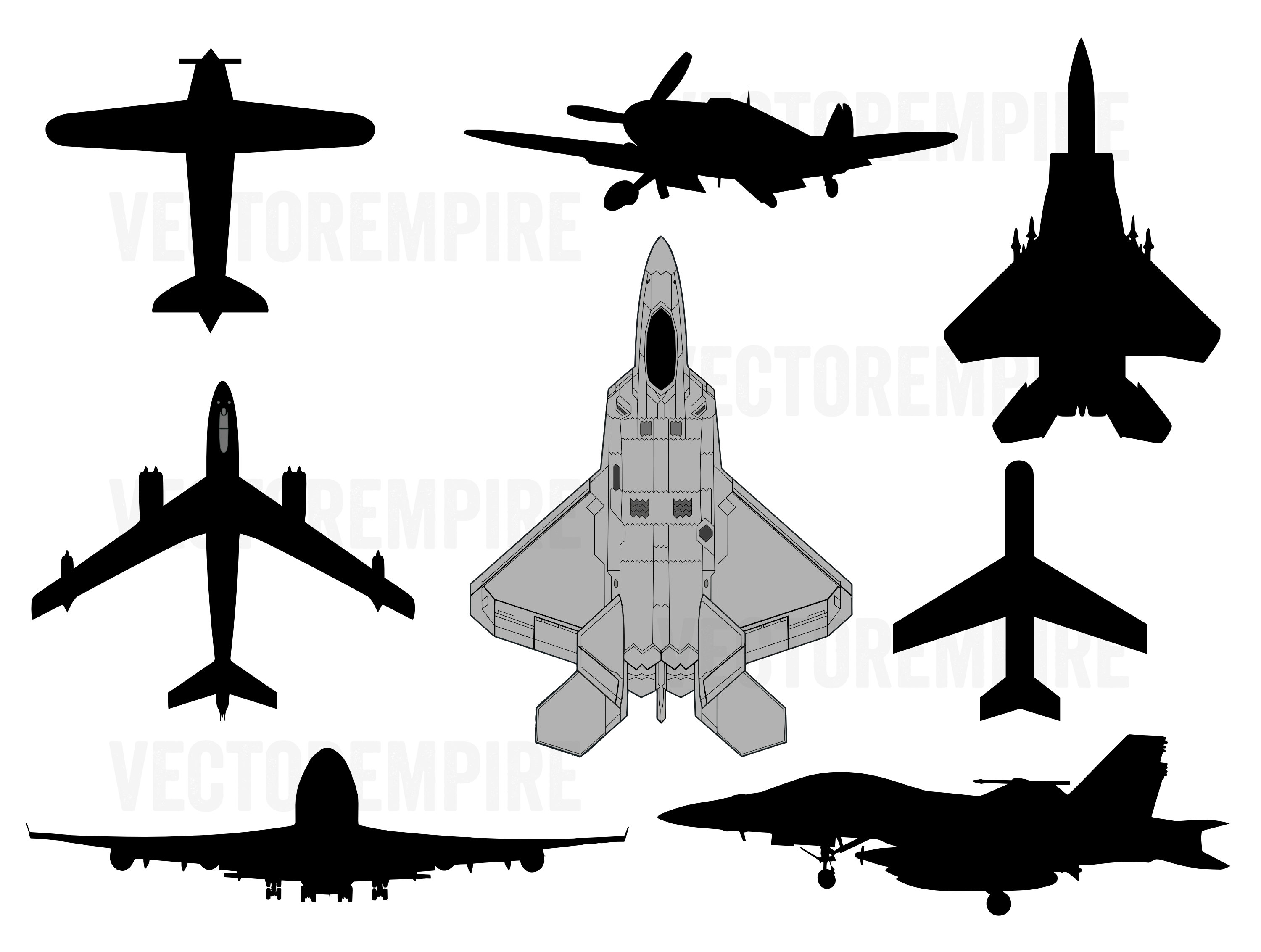 Airplane SVG - Airplane Bundle SVG - Aircraft Clip Art, Plane Svg, WW2 ...
