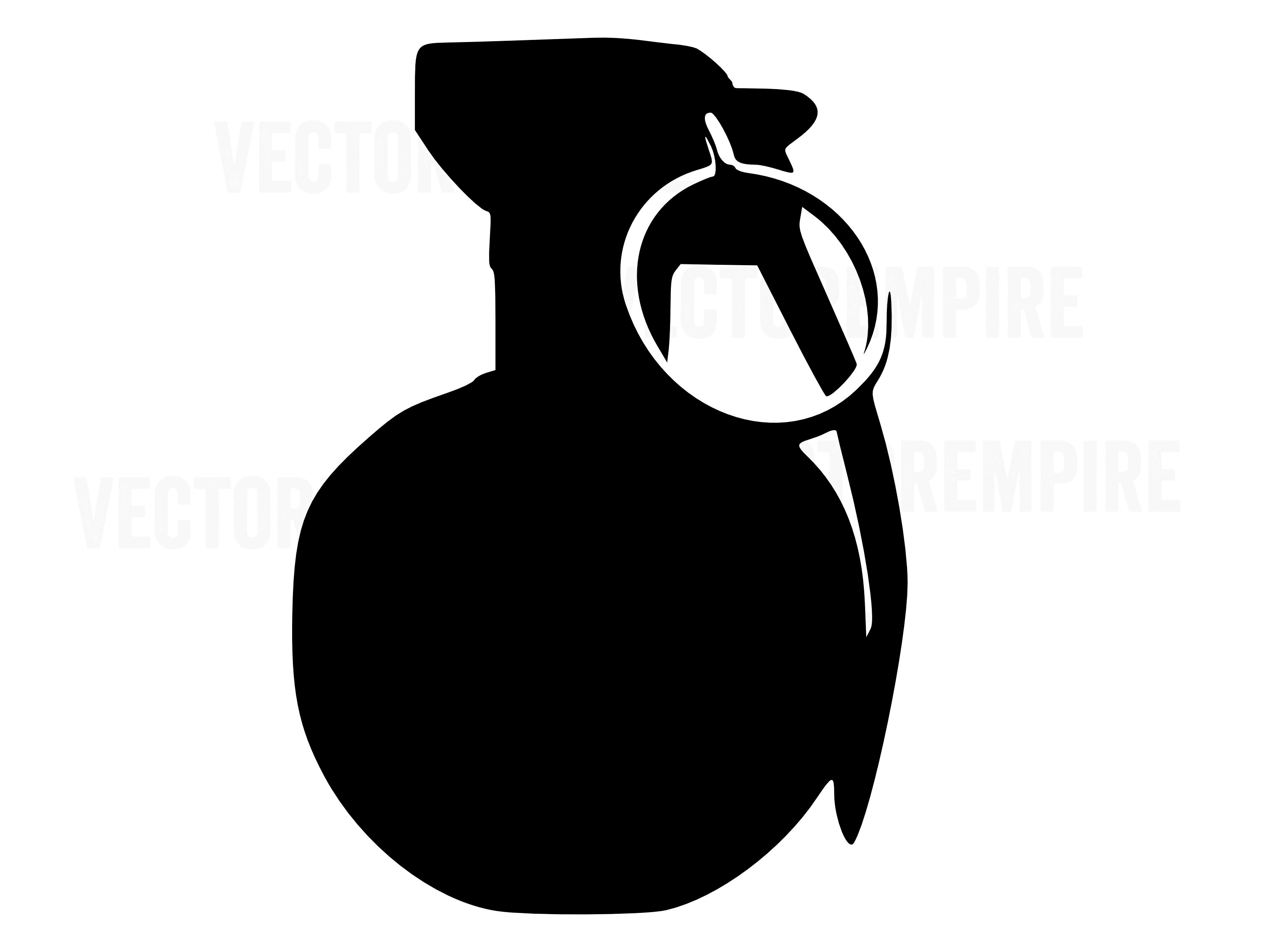 Grenade SVG - Bomb SVG - Hand Grenade Clip Art - Grenade EPS File ...
