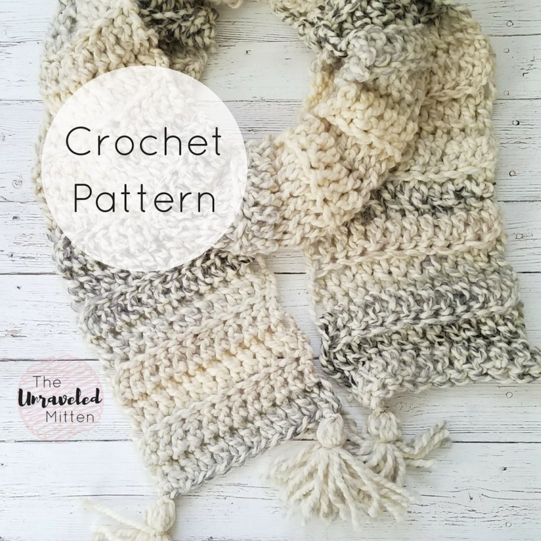 Super Easy Super Scarf | Beginner Crochet Pattern | PDF Download - Etsy