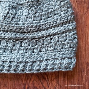 Cluster Stitch Crochet Hat Pattern - Leland Beanie - Adult Size - Etsy