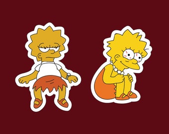 Simpsons stickers | Etsy