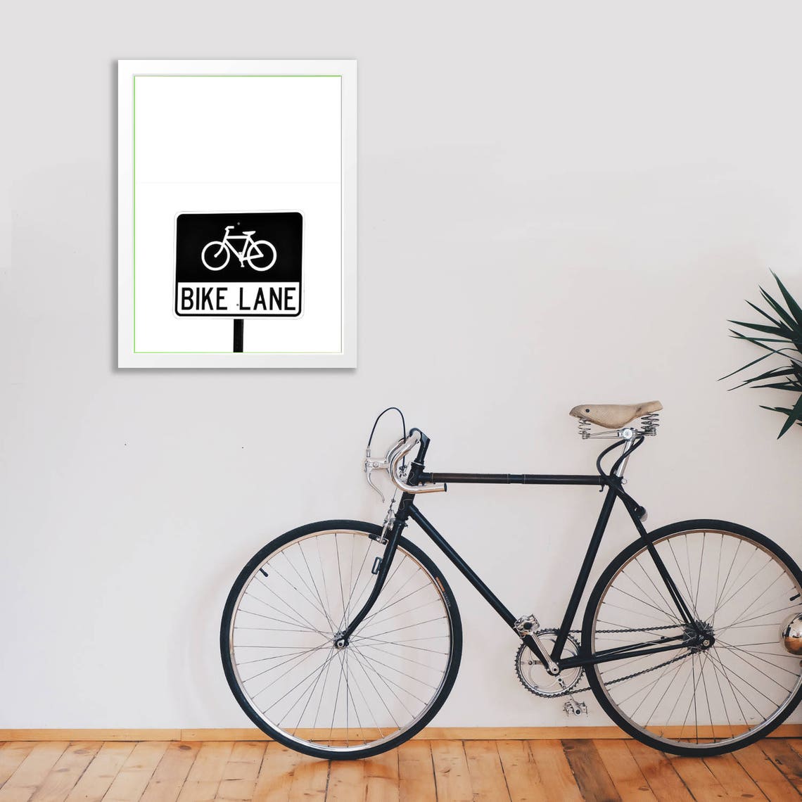Bike Lane Road Sign Printable Wall Art Digital Download - Etsy Australia