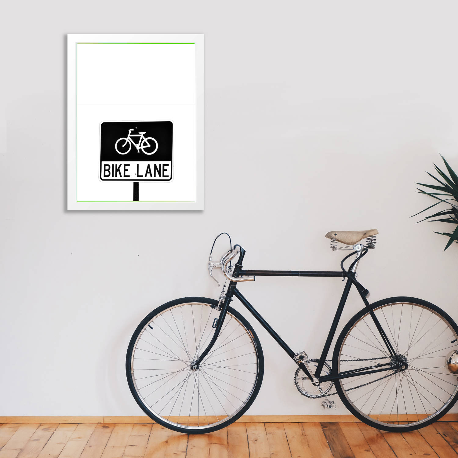 Bike Lane Road Sign Printable Wall Art Digital Download - Etsy Australia