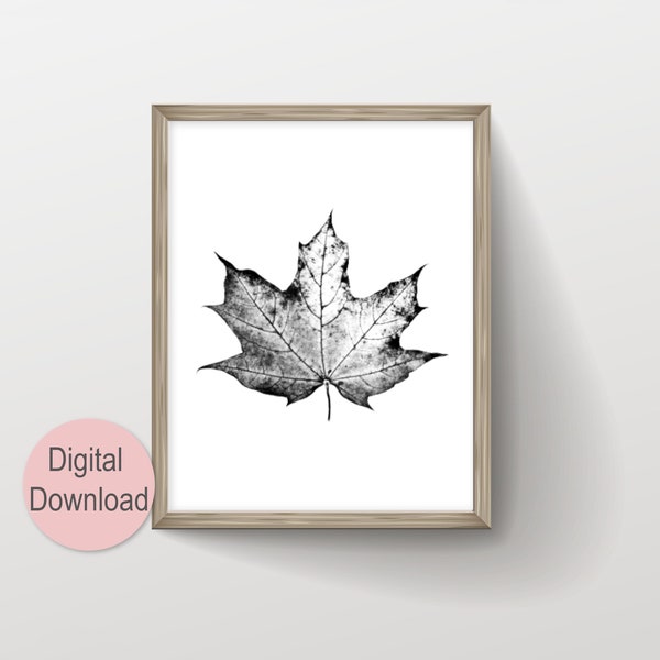 Maple Leaf Print - Etsy