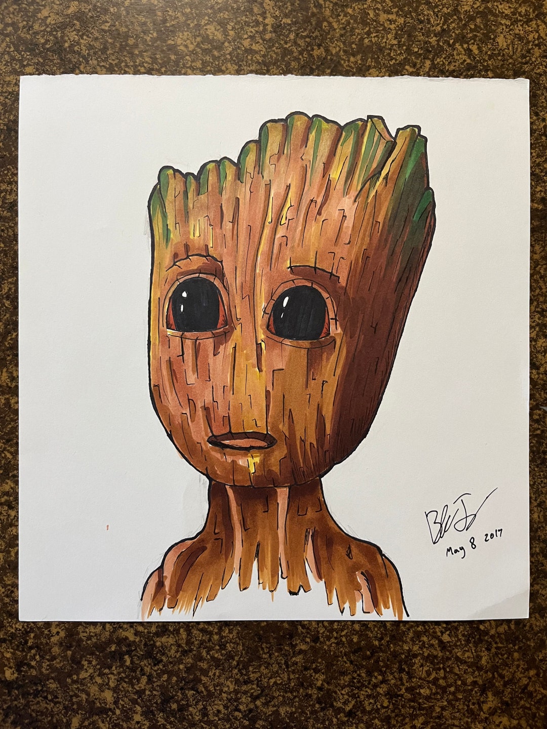 Baby Groot print - Etsy