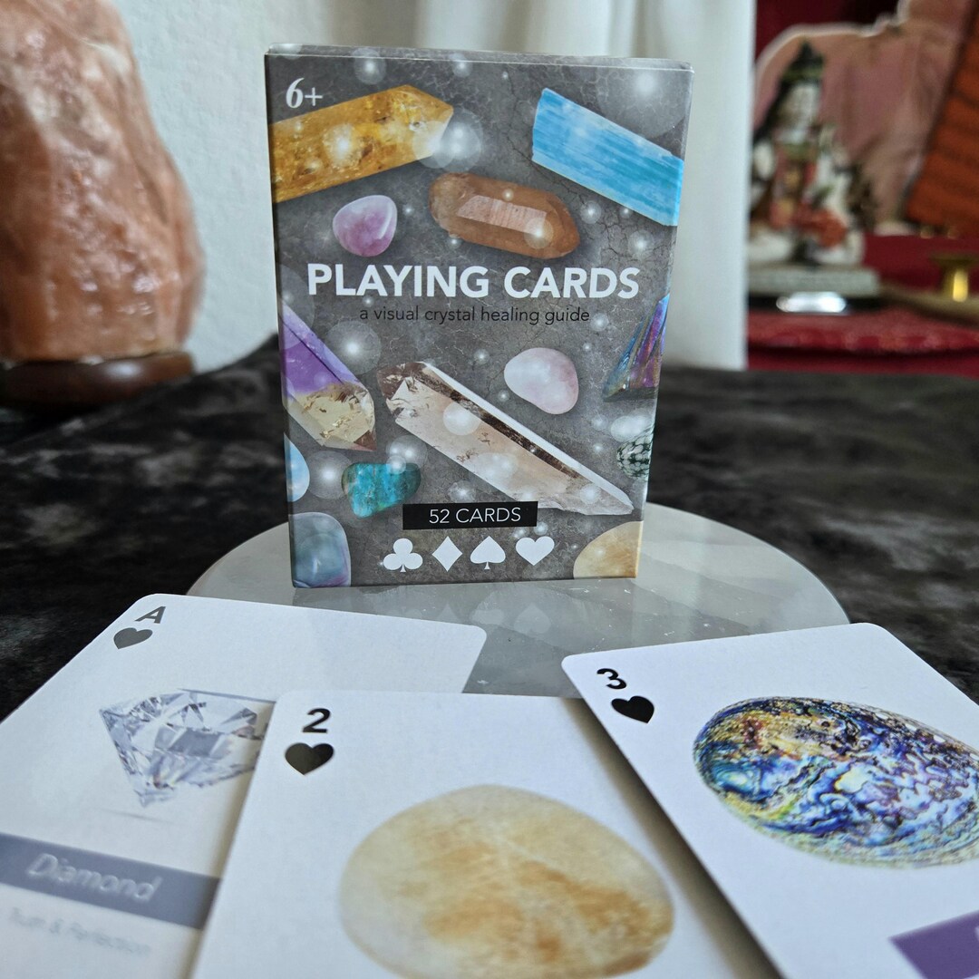 Crystal and Gemstone Playing Cards - Etsy