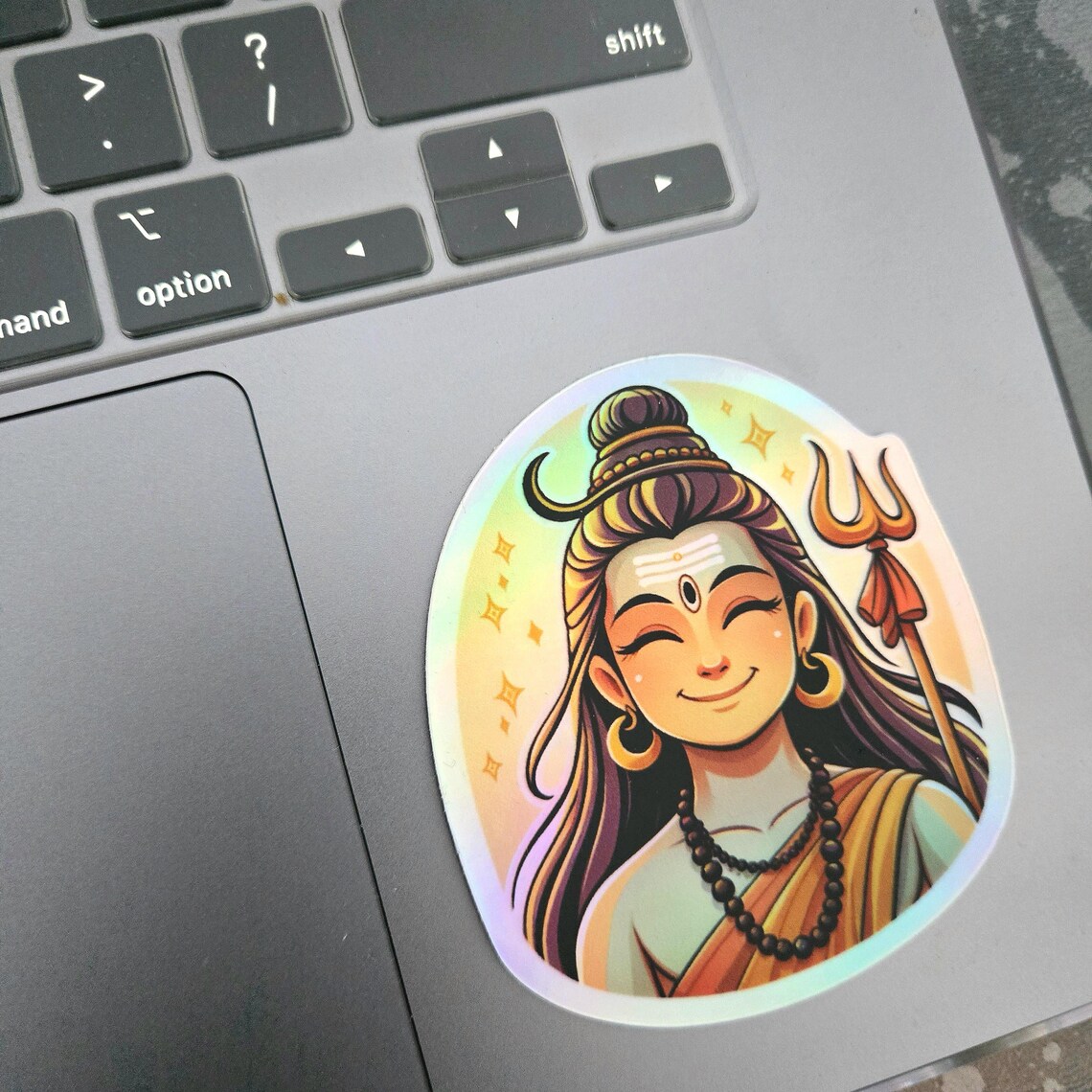 Cute Shiva Sticker - Holographic Effect - Etsy