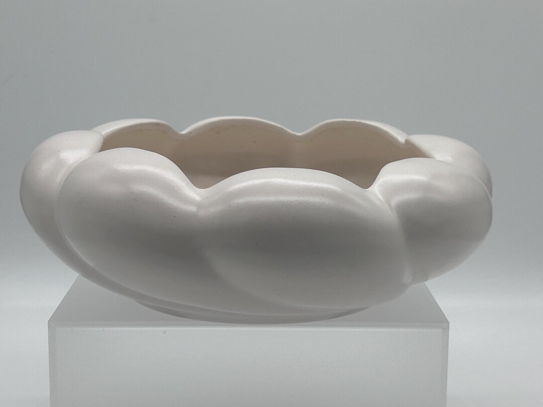 Vintage Stangl - USA Pottery - 9" Swirl Lotus Flower Bowl Planter ...