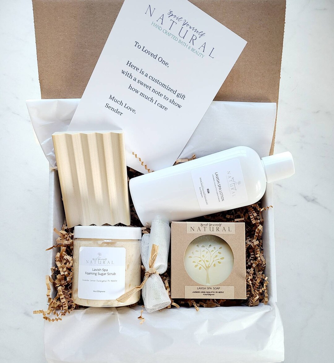 Body Scrub Spa Gift Set Gift Box Set Thank You Relaxation - Etsy