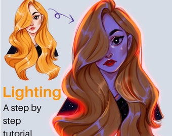 Procreate Digital Art Illustration Portrait Tutorial How to - Etsy