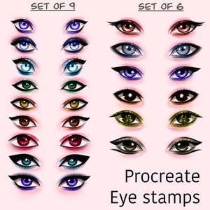 Procreate Eyes/ Procreate Eye Stamps/ Procreate Eye Brushes/ - Etsy