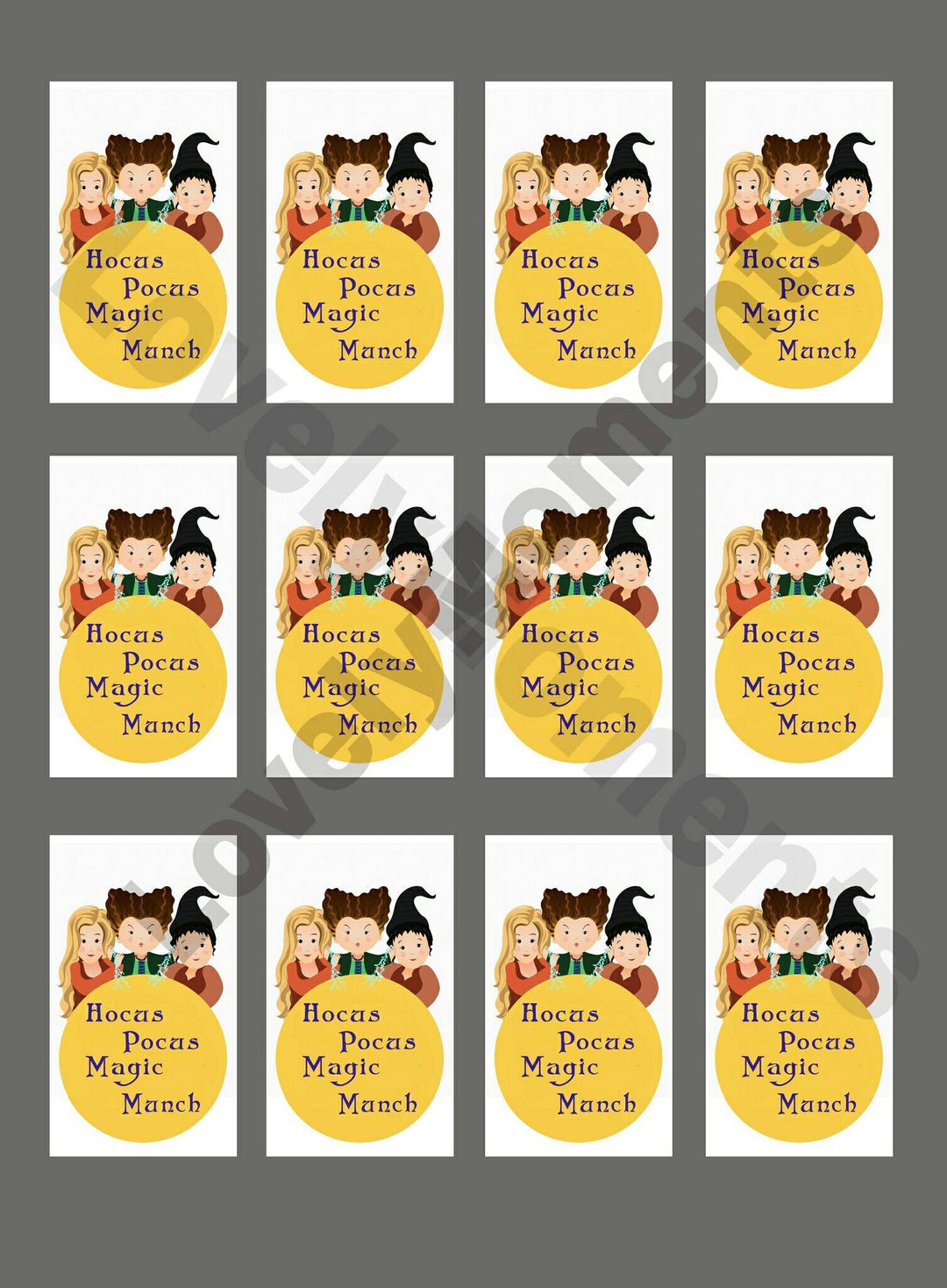 Hocus Pocus Magic Munch Printable Gift Tag - Etsy