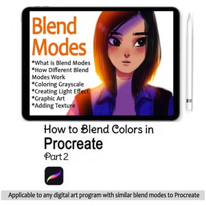 Procreate Tutorial, Lesson, How to Blend Colors in Procreate: A Step by Step Tutorial - Etsy