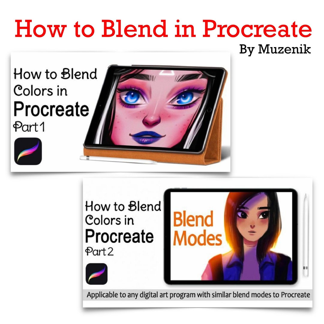Procreate Tutorial, Lesson, How to Blend Colors in Procreate: A Step by ...