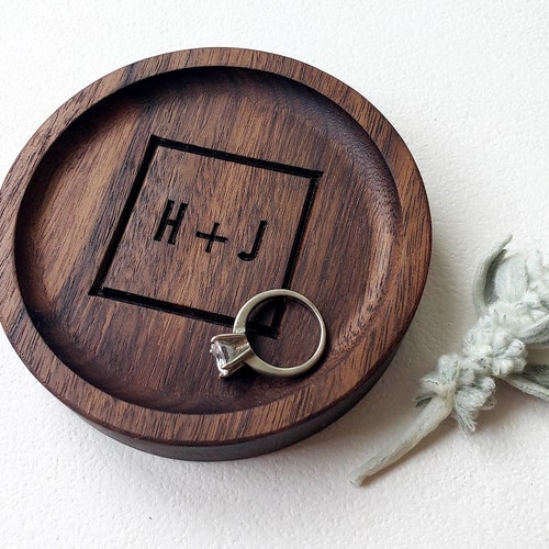 Wood Tray / Black Walnut / Small Ring Trinket Dish - Etsy