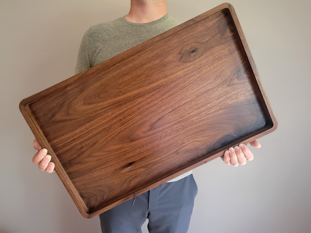 Rectangle Wood Tray / Black Walnut / Charcuterie Board / - Etsy