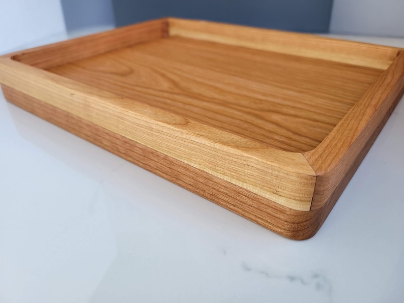 Rectangle Wood Tray / Cherry / Charcuterie Board / Coffee Table ...