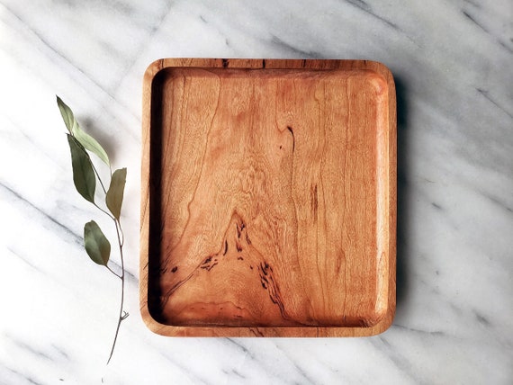 Wood Tray / Cherry / Catchall Valet Tray - Etsy