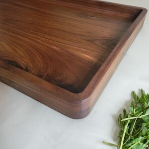 Rectangle Wood Tray / Black Walnut / Charcuterie Board / Coffee Table ...