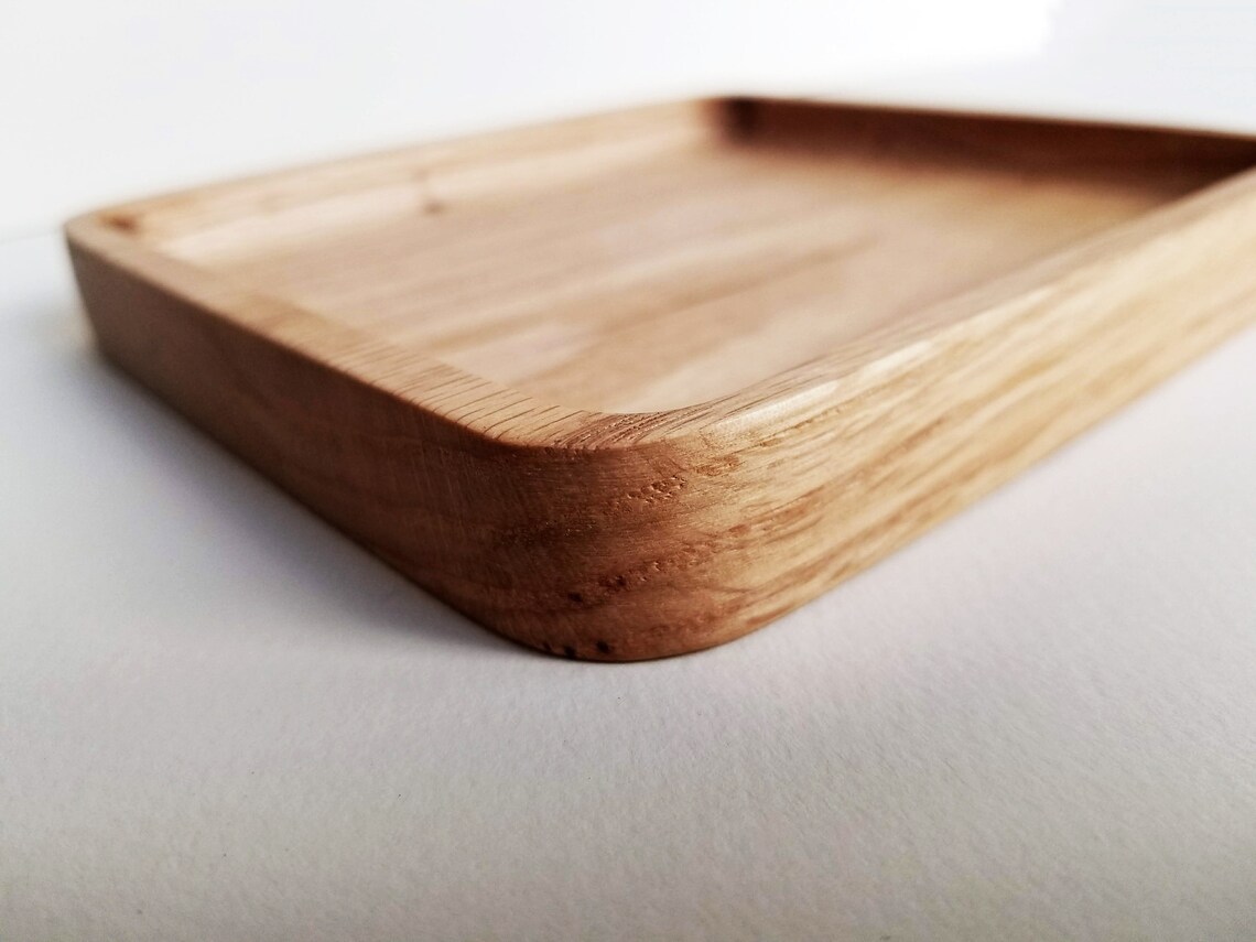 Wood Tray / Red Oak / Catchall Valet Tray - Etsy