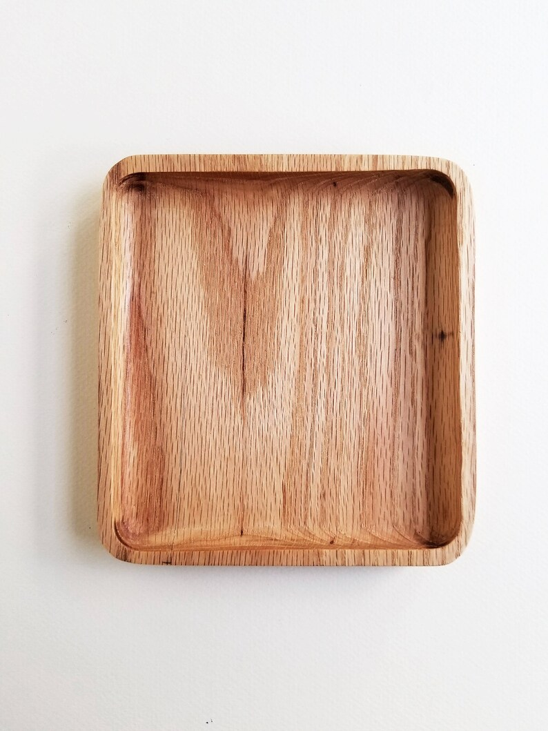 Wood Tray / Red Oak / Catchall Valet Tray - Etsy
