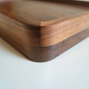 Rectangle Wood Tray / Black Walnut / Charcuterie Board / Coffee Table ...