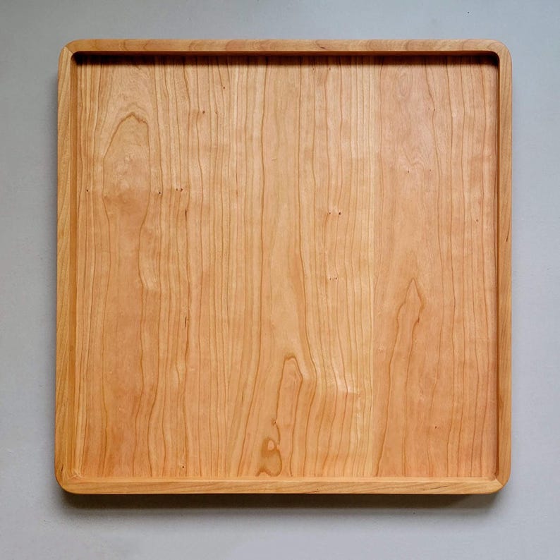 Rectangle Wood Tray / Cherry / Charcuterie Board / Coffee Table ...