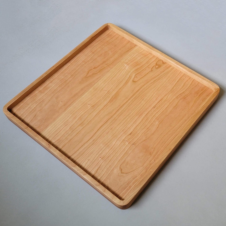 Rectangle Wood Tray / Cherry / Charcuterie Board / Coffee Table ...