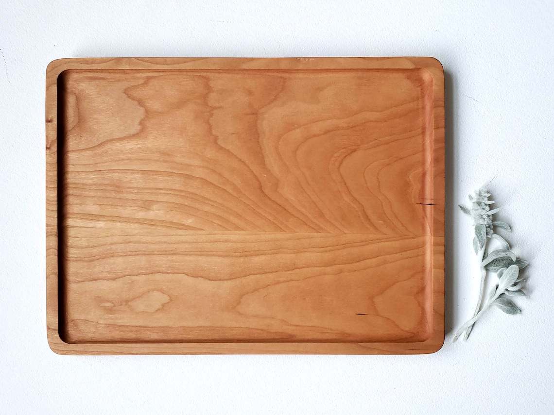 Wood Tray / Cherry / Catchall Valet Tray - Etsy