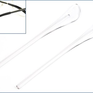 Pair Clear Transparent 7cm Glasses Eyeglass Plastic End Tipped - Etsy UK