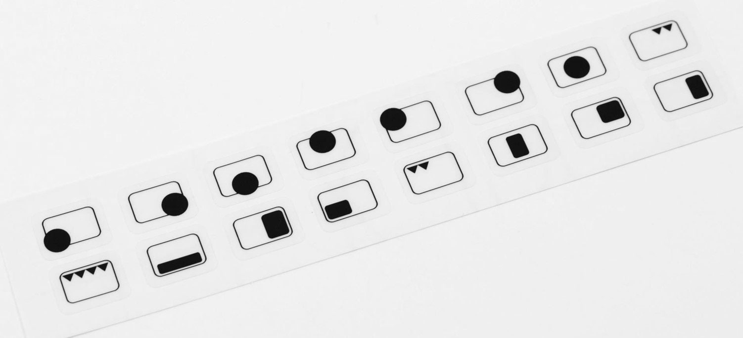 4 5 6 7 Hob Stove Self Adhesive Labels Black Print | Etsy Australia