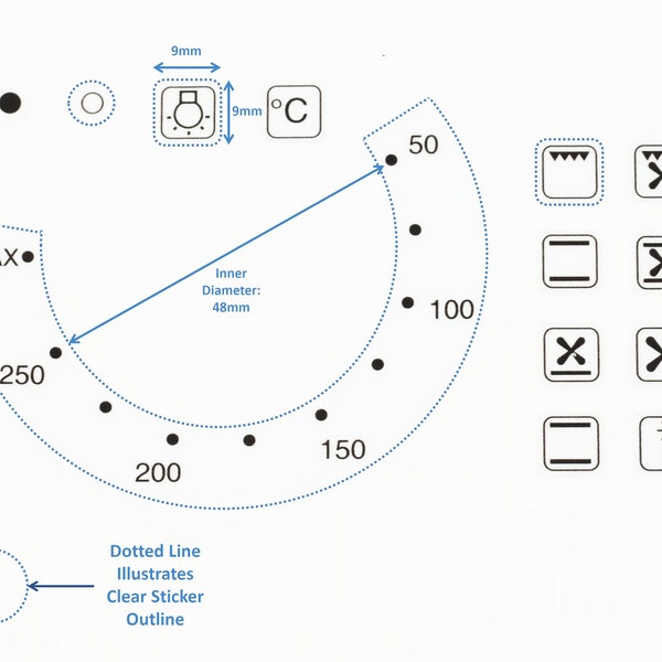Oven Temperature Stickers - Etsy