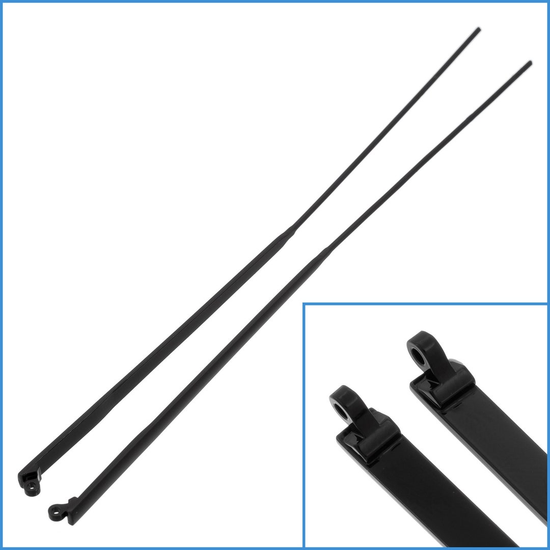 2pcs Black 14cm Metal Eyeglass Temple Arms 16mm Thick Hinge Glasses Frame Reading Specs