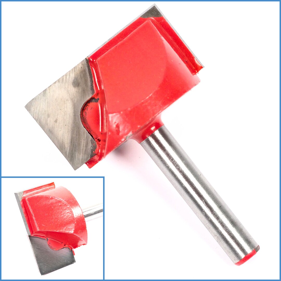 32mm Surface Planing Bit 6mm Shank Bottom Cleaning Cutting Woodworking ...