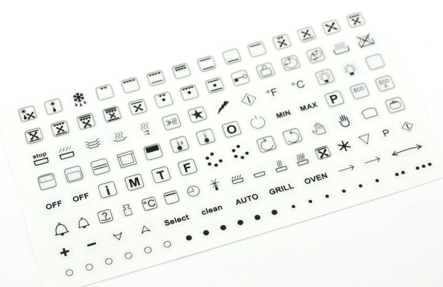 119pcs Separate Custom Labels Hob Stove Self Adhesive Black - Etsy
