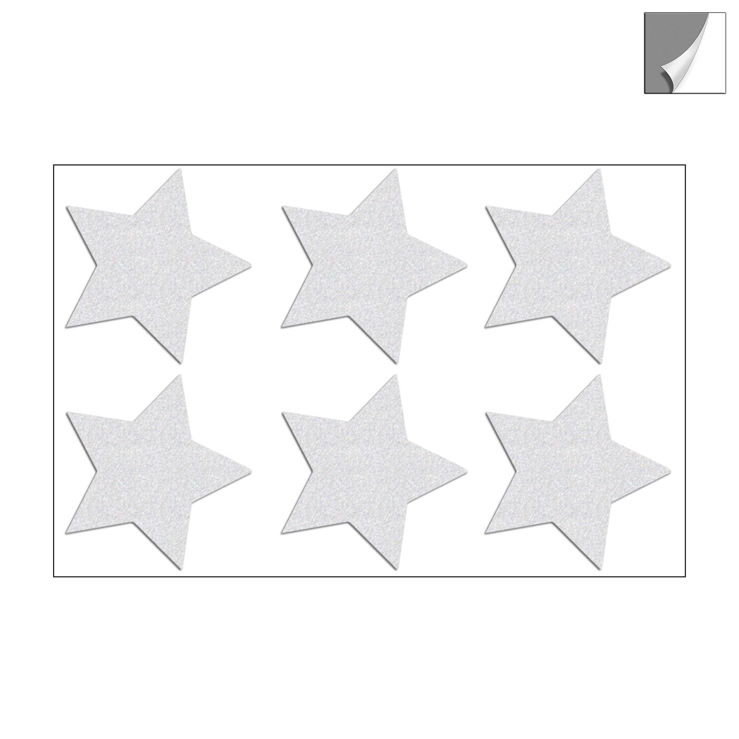 6 Reflector Stars Reflective Sticker Set for Bicycle Helmet - Etsy