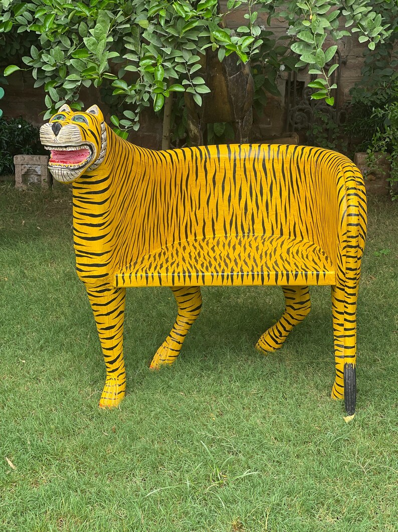 Wooden Tiger Shaped Hand Made Maharaja Chair Indian Wooden - Etsy