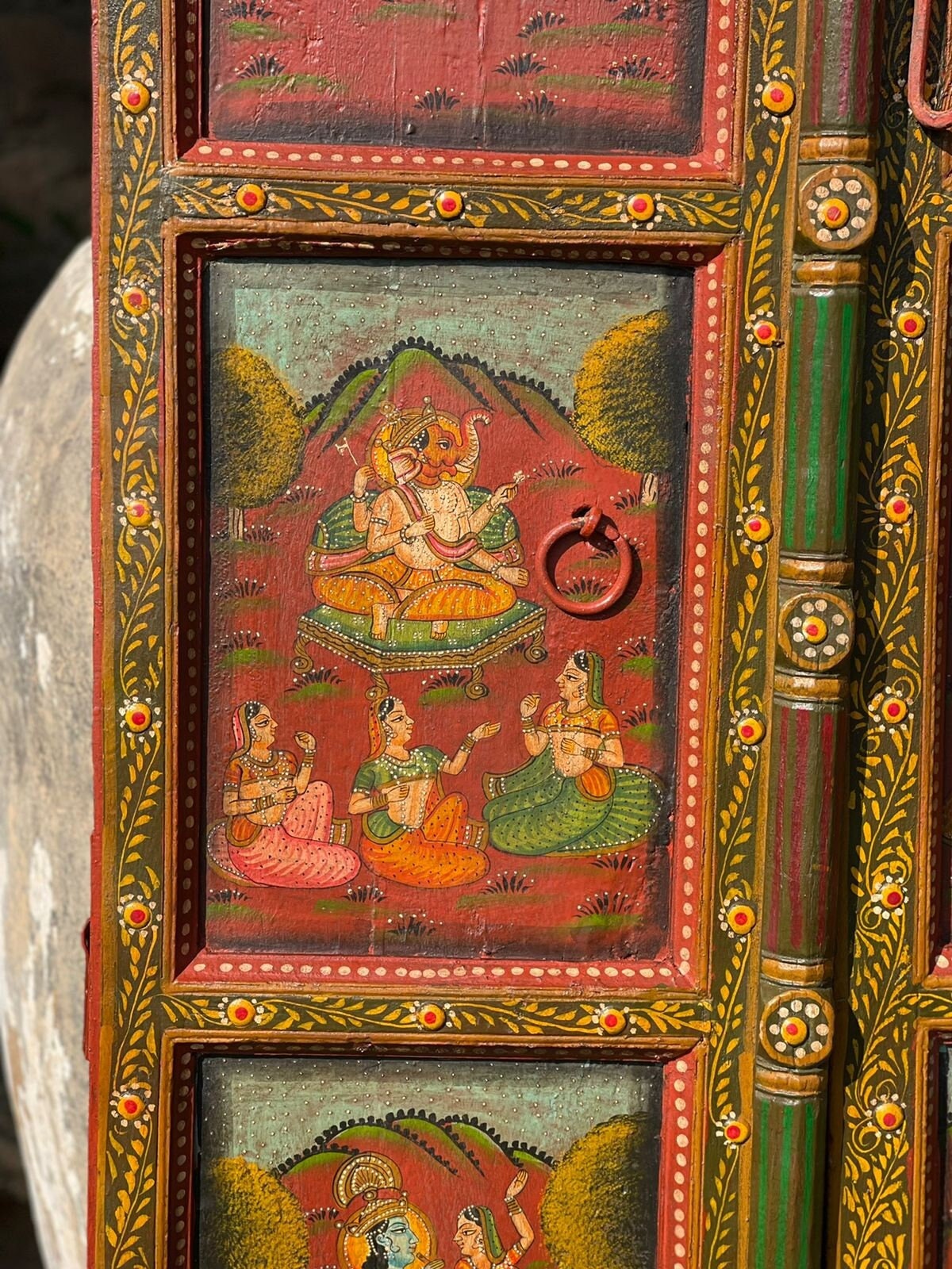 Vintage Indian Windows Reclaimed Wood Hand Painted Windows - Etsy