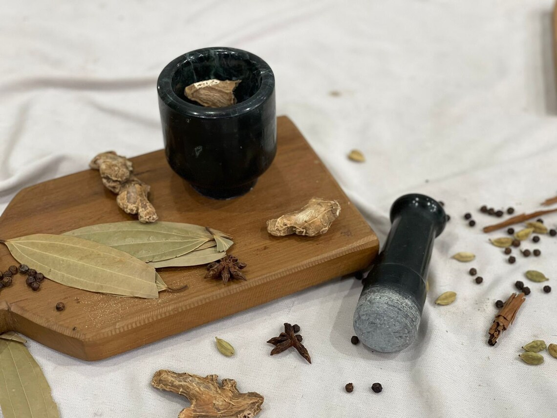 Marble Mortar and Pestle, Black Marble Mortar Pestle, Hamam Dasta ...