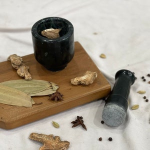 Marble Mortar and Pestle, Black Marble Mortar Pestle, Hamam Dasta ...