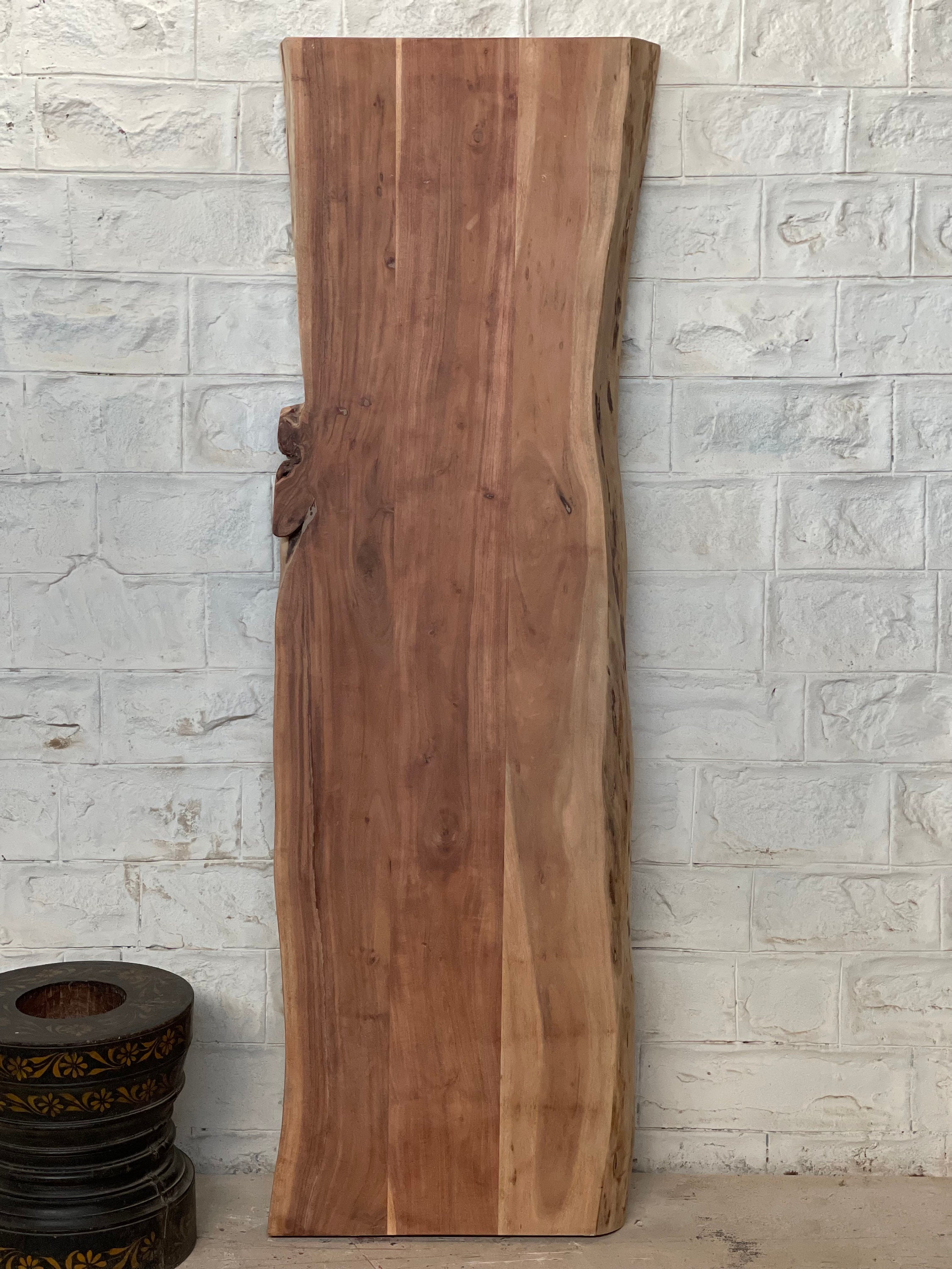 Rustic Acacia Wood Live Edge Dining Table Top, Acacia Wood Coffee Table ...