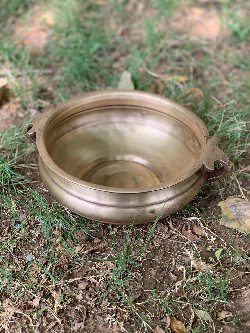 Brass Uruli/brass Hand Made Uruli/brass Flower Pot/ Brass Cooking ...