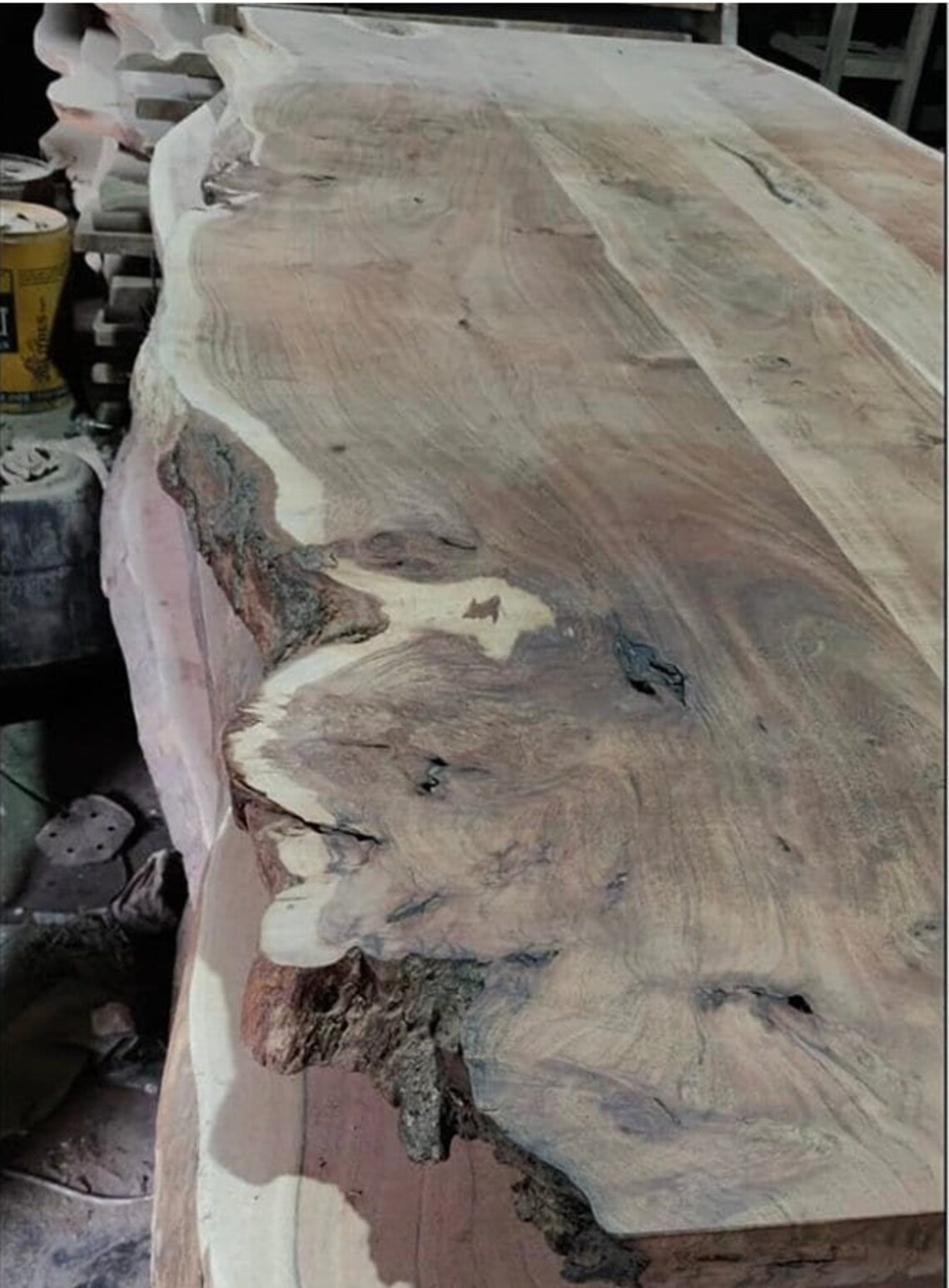 Rustic Acacia Wood Live Edge Dining Table Top Acacia Wood - Etsy