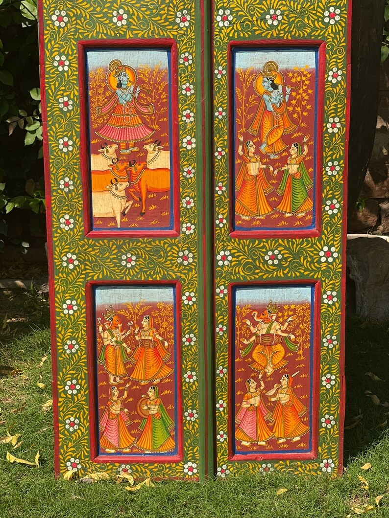 Vintage Indian Door, Set of Doors, Indian Doors, Recycled Teak Wood ...