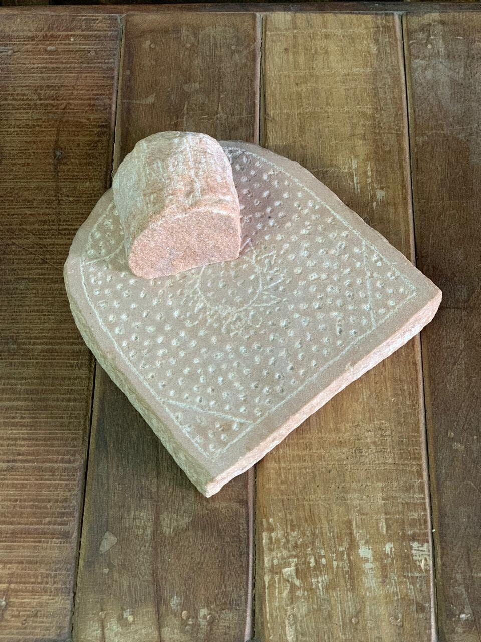 Stone Silbatta, Sil Batta Portable Ammikallu or Grindstones Hand ...
