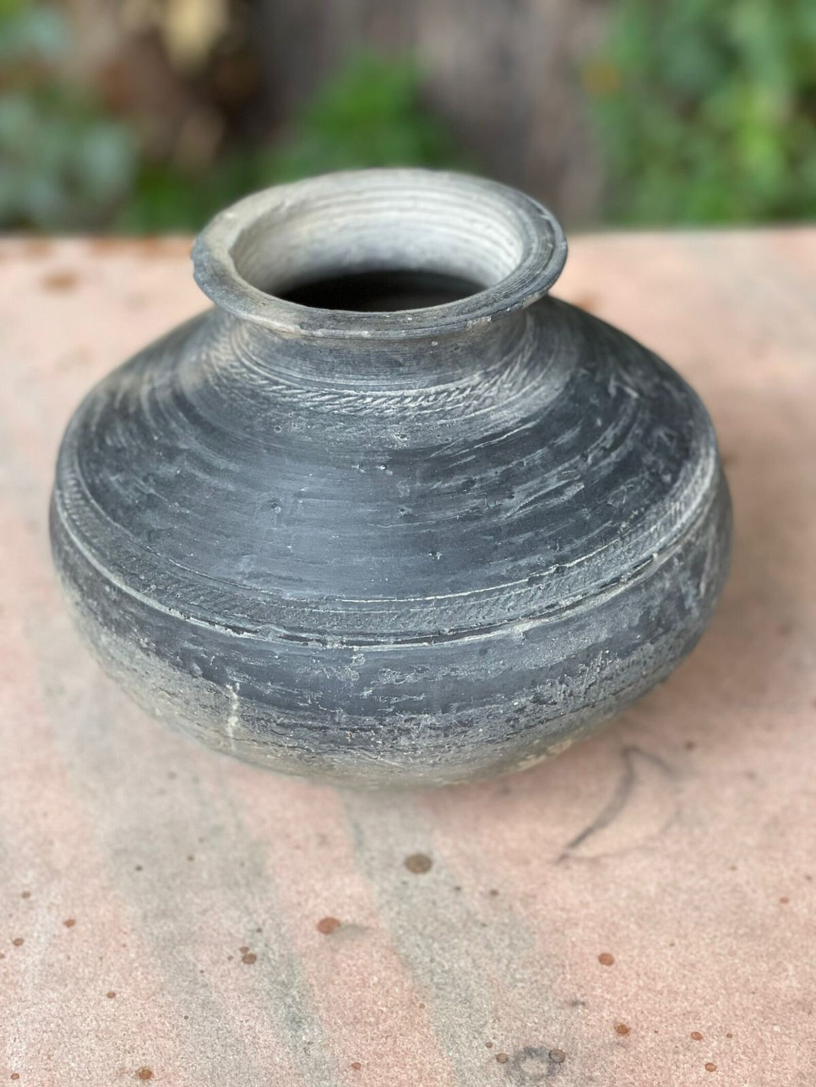 Vintage Indian Clay Mitti Earthen Matka, Mutka for Storing Water/ Clay ...