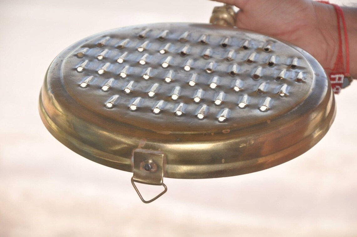 Vintage Brass Cheese Grater/ Brass Vegetable Shredder/ Indian Vintage ...