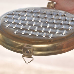 Vintage Brass Cheese Grater/ Brass Vegetable Shredder/ Indian Vintage ...