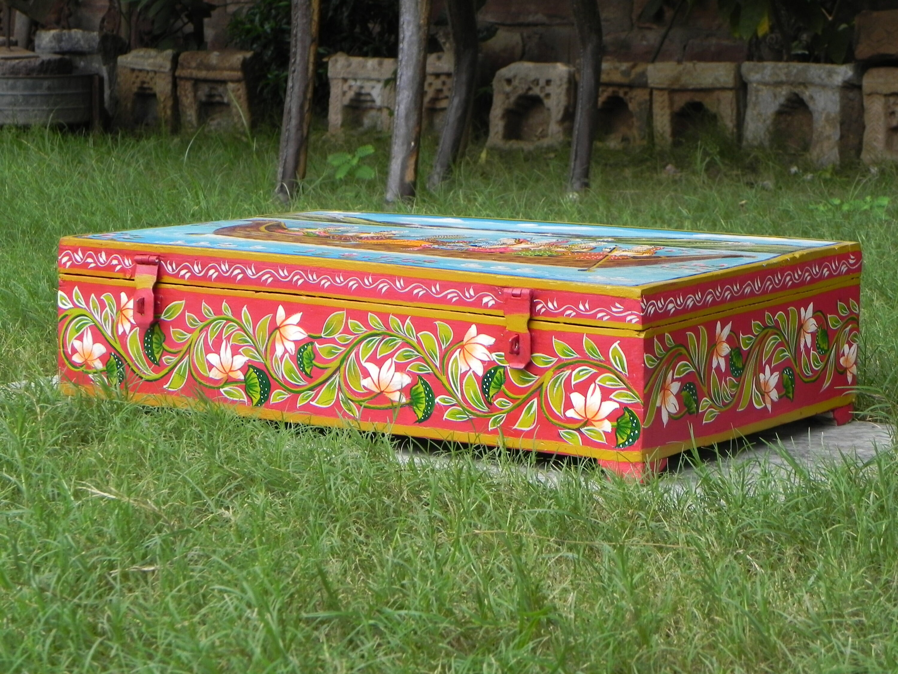 Vintage Trunk Box, Old Box, Indian Wedding Trunk/ Trunk Box From 1940s ...