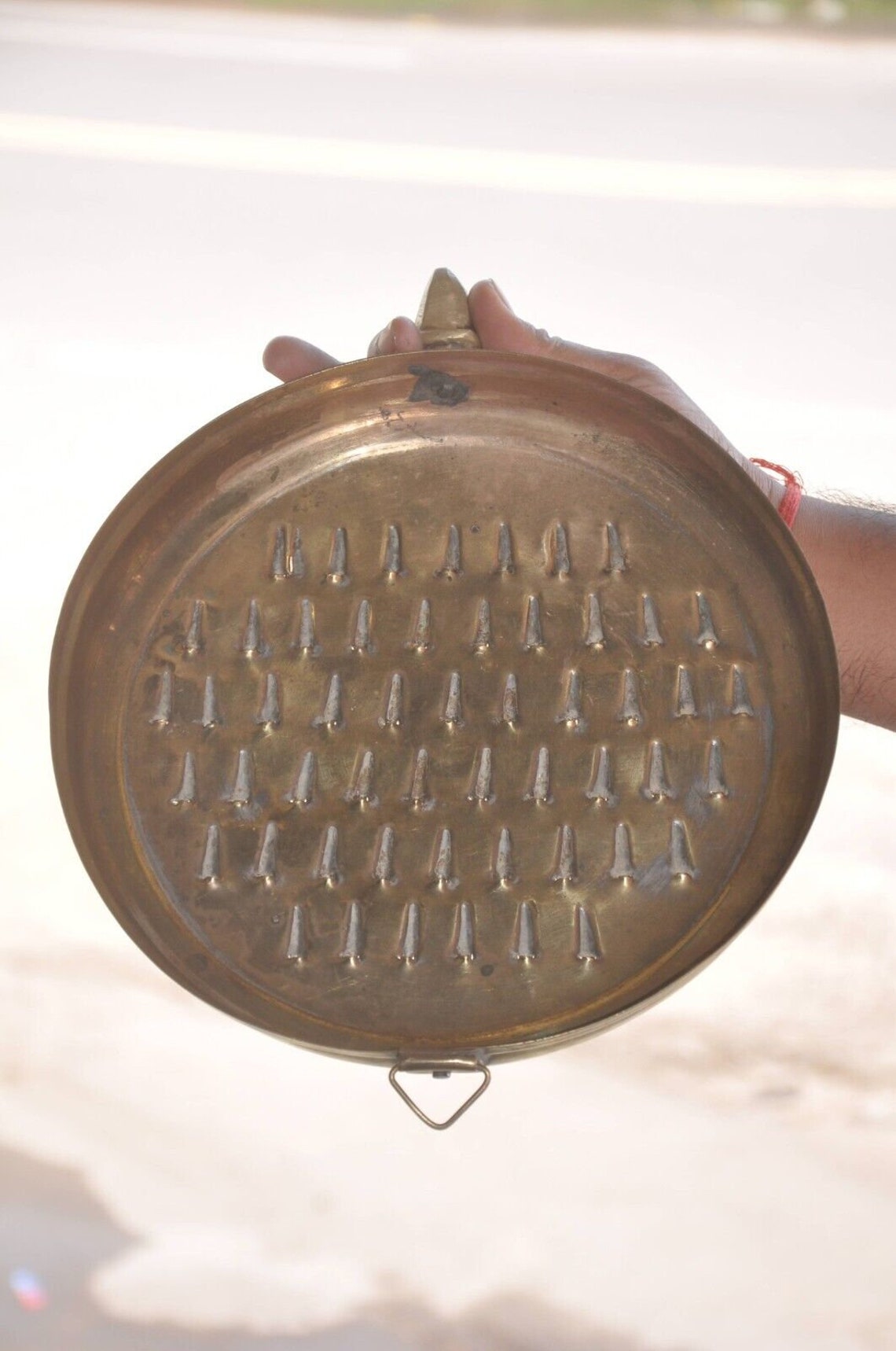 Vintage Brass Cheese Grater/ Brass Vegetable Shredder/ Indian Vintage ...
